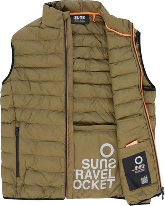 Suns Homme, Vestes, Vert, Taille: XL piumini e parka Poliestere