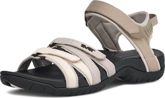 Teva Womens Tirra Sandal, Black/Birch Multi, 38.5 EU