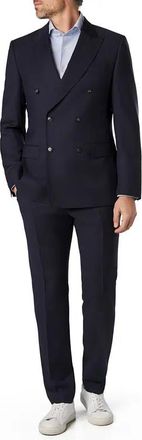 HUGO BOSS Herren Anzug blau Slim Fit