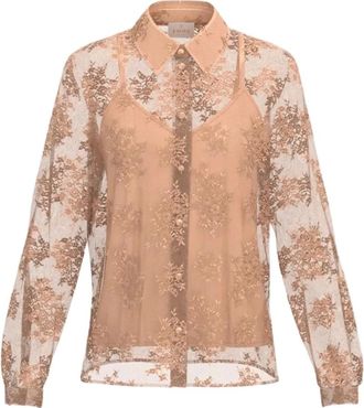 Emme Di Marella Emme DI Marella, Femme, Blouses et Chemises, Beige, Taille: 42 FR Polos