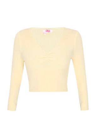 Mymo Pullover Frauen hellgelb