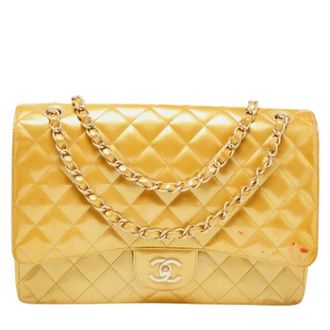 Chanel Pre-owned Cuir sacs-chanel - Femme - Pre-owned - Jaune - Taille: ONE Size