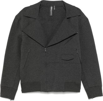 Norma Kamali Bikerjacke aus Jersey - Grau