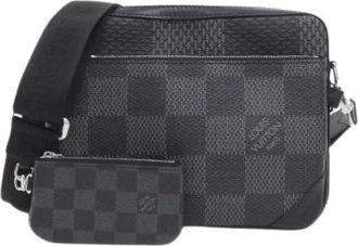 Louis Vuitton Pre-owned Sac bandouli&egrave;re Trio Messenger Damier Graphite 3D - Femme - Pre-owned - Noir - Taille: ONE Size