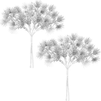 Cabilock Alipis 2 St&uuml;ck K&uuml;nstliche Weihnachtsdeko Kiefernzapfenzweige aus Kunststoff Weihnachtliche Dekoration f&uuml;r Kr&auml;nze B&auml;ume und Festliche Anl&auml;sse