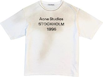 Acne Studios Homme, Tops, Blanc, Taille: L T-Chemises