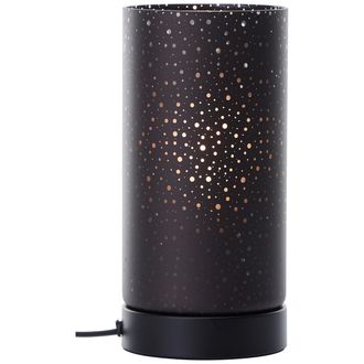 Brilliant Tischleuchte Scarlett Tischlampe, 24 cm, E27, Lichteffekt. schwarz matt