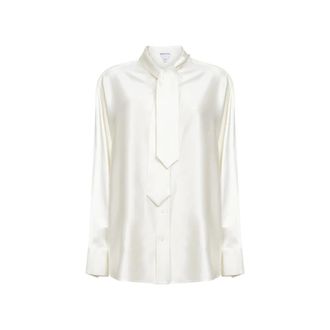 Bottega Veneta Femme, Blouses et Chemises, Beige, Taille: 36 FR Bottega Veneta Chemises