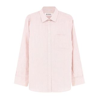 R&oacute;he Klassisch geschnittenes Hemd mit Streifenmuster - - Blouses & Shirts - Damen - Rosa - XS