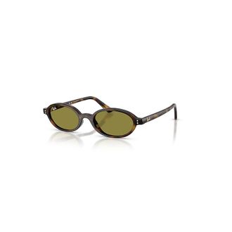 Ray-Ban Khal Bio-based Sonnenbrillen Havana Fassung Gr&uuml;n Glas 48-20