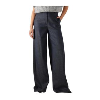 Est'seven Damen, Hosen, Blau, LGr&ouml;&szlig;e