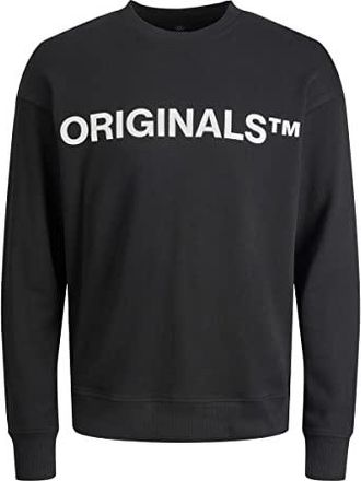 Jack & Jones Jorclean Sweat &agrave; col Rond Maillot de survtement, Noir, XL Homme