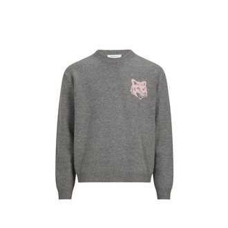 Maison Kitsun&eacute; Pull droite en laine m&eacute;rinos