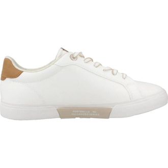 Pepe Jeans London Femme, Chaussures, Blanc, Taille: 40 EU Baskets Casual en Cuir Blanc
