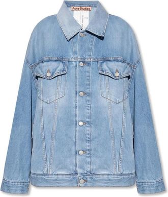 Acne Studios Homme, Vestes, Bleu, Taille: L/Xl Veste en jean oversize