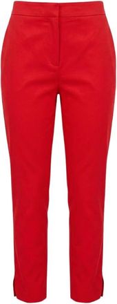 Malo Schmal geschnittene Hose - - Trousers - Damen - Rot - XS