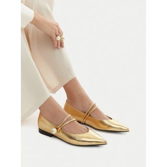 Gino Rossi Ballerinas GINO ROSSI CEO-ROSE-LT2512-72 Goldfarben
