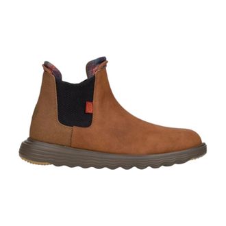 Hey Dude Lederstiefeletten mit elastischem Verschluss - - Shoes - Herren - Braun - 40 EU