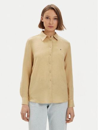 Tommy Hilfiger Hemd WW0WW42037 Beige Relaxed Fit