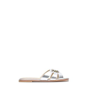 Pinko Pinko, Femme, Chaussures, Gris, Taille: 40 EU Milly Flat Sandal