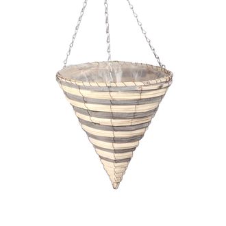 G Decor Gro&szlig;er kegelf&ouml;rmiger h&auml;ngender &Uuml;bertopf