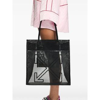 Off-white Mesh Tote Bag - Black
