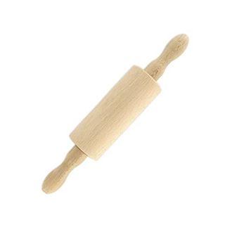 Fackelmann 521146 Petit rouleau à pâtisserie en bois, rouleau à pâtisserie, rouleau en bois, rouleau de pâtisserie, ustensile de pâtisserie, Bois, 23,5 x 4,5 cm,