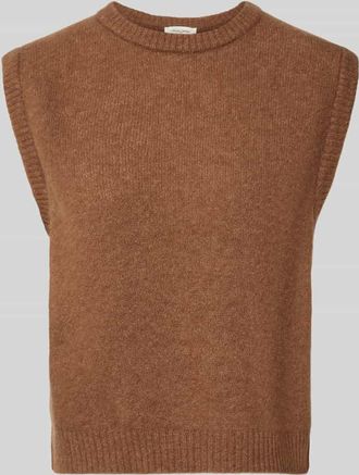 American Vintage Pullunder aus Alpaka-Mix mit Rundhalsausschnitt