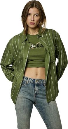 Kaporal Femme, Blouses et Chemises, Vert, Taille: 38 FR Verso Shirt