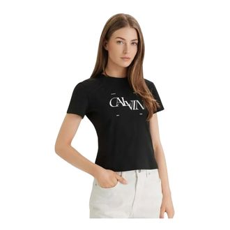 Calvin Klein Jeans Damen, Oberteile, Schwarzk, MGr&ouml;&szlig;e