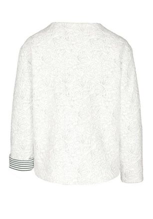 bianca Langarmshirt KIM mit Rundhalsausschnitt und Strukturmuster