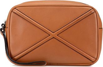 Loewe Clutches - Leather Puzzle Clutch - Gr. unisize - in Braun - f&uuml;r Damen