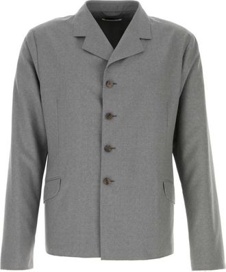 Jil Sander Homme, Vestes, Gris, Taille: XL Veste Tailleur Crois&eacute;e