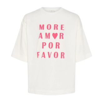 Kaffe T-Shirts - - Tops - Damen - Wei&szlig; - M