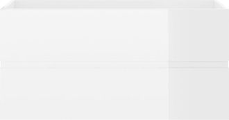 Generic Wandmontierter Waschbeckenschrank mit 2 Schubladen, Moderne Badezimmer-Waschtischschr&auml;nke, Wasserdichter Aufbewahrungsschrank Unter Dem (90 x 38,5 x 4