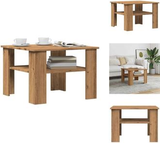 vidaXL Couchtisch Artisan-Eiche 60x60x42 cm Holzwerkstoff - Couchtisch - Couchtische - Beistelltisch - Sofatisch