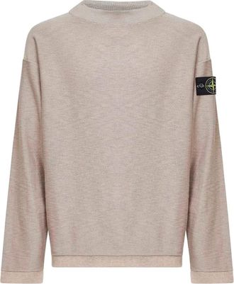 Stone Island Pull col rond - Homme - Pulls - Beige - Taille: XL
