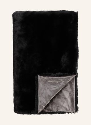 Joop Plaid J!Smooth Aus Kunstpelz schwarz