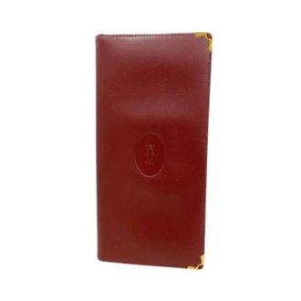 Cartier Portefeuille long (bi-pli) Pre-owned - Femme - Pre-owned - Rouge - Taille: ONE Size