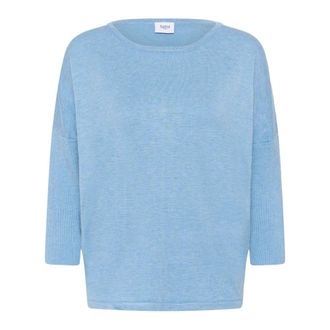Saint Tropez Allure Melange - - Knitwear - Damen - Blau - 2XL