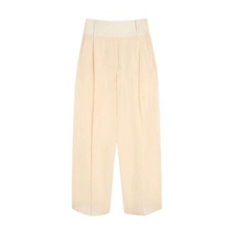 Sportmax Damen, Hosen, Beige, SGr&ouml;&szlig;e