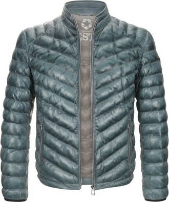 Milestone Lederjacke MSIseo leichte 4 Season Steppjacke aus Lammleder