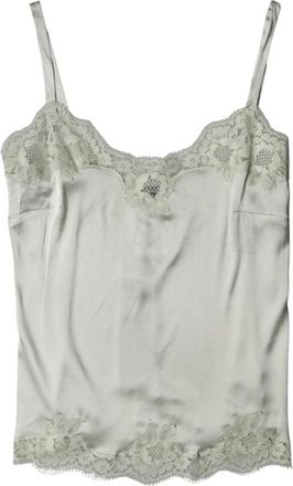 Dolce & Gabbana Femme, Tops, Vert, Taille: 44 FR Top Lingerie