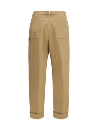 Umit Benan Tailored Cotton Trousers - Beige