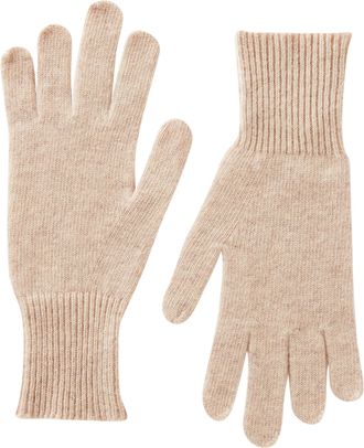 Benetton Strickhandschuhe 1202DG00E F&auml;ustlinge, Beige, OS Damen, beige, Einheitsgr&ouml;&szlig;e