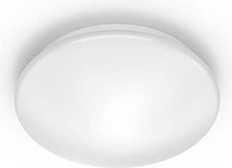 Philips Lighting Philips LED Moire Deckenleuchte, 17W, 1700lm, kühlweißes Licht (4000K), Nickel, Weiß