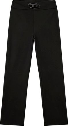 Diesel Femme, Pantalons, Noir, Taille: 36 FR Pantalon Large avec Boucle Logo