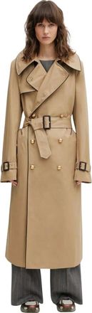 Wales Bonner Wales Bonner, Femme, Manteaux, Brun, Taille: 38 FR Gates Crombie Coat