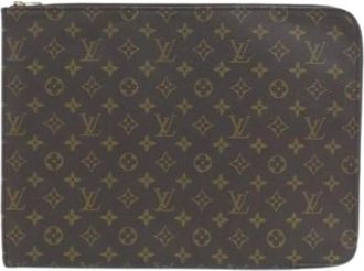 Louis Vuitton Pre-owned Vintage Monogram Canvas Clutch - Femme - Pre-owned - Brun - Taille: ONE Size