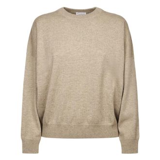Brunello Cucinelli Girocollo M/L - - Knitwear - Damen - Beige - L